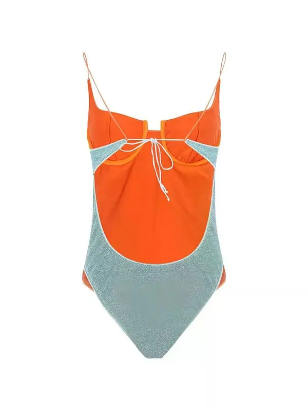 Oseree Cut-out Metallic Swimsuit