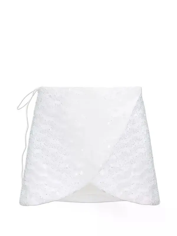 Oseree Sequin-embellished Pareo - White