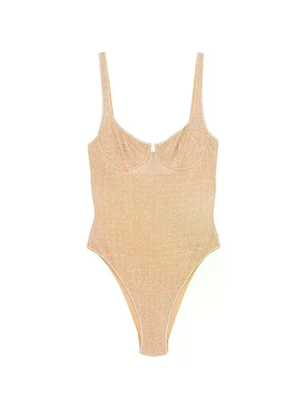 Oseree Lumière Balconette Swimsuit - Gold