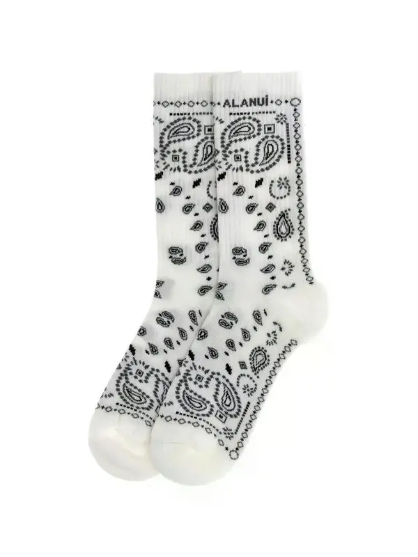 Alanui Bandana Jacquard-knit Socks