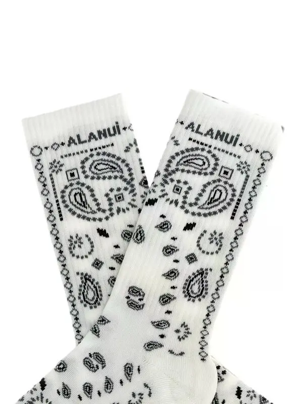 Alanui Bandana Jacquard-knit Socks