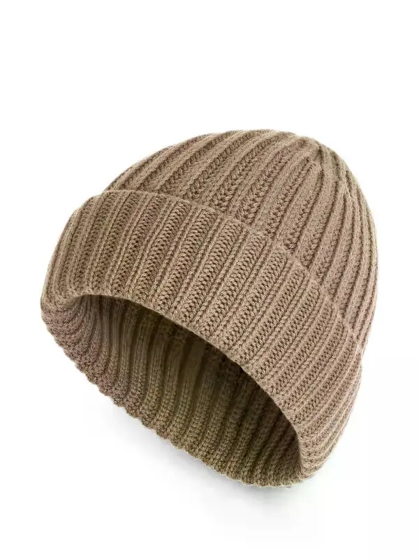 Malo Ribbed-knit Cashmere Beanie Hat - Neutrals
