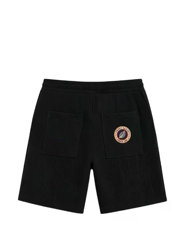 SWEET PANTS Waffle-knit Logo-patch Shorts