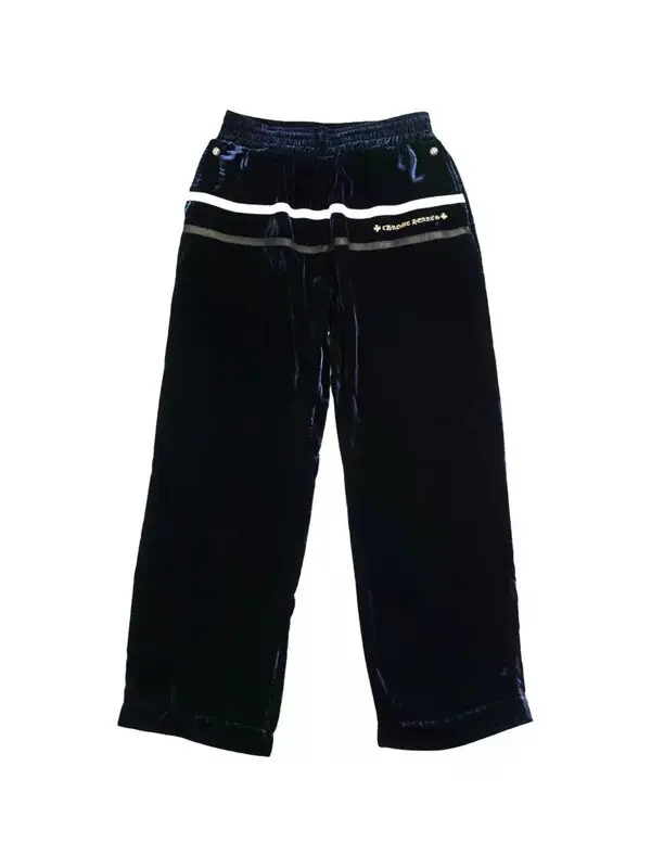 Chrome Hearts So It Goes Velour Pants Navy - Blue