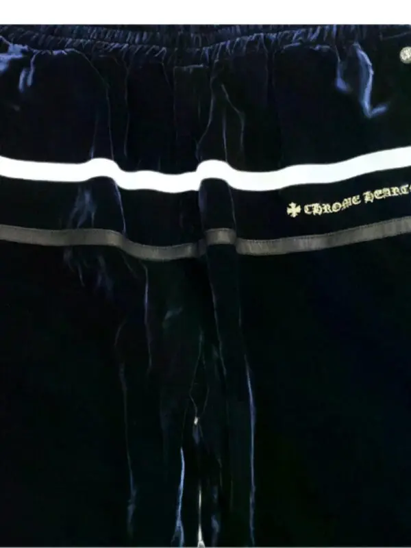 Chrome Hearts So It Goes Velour Pants Navy