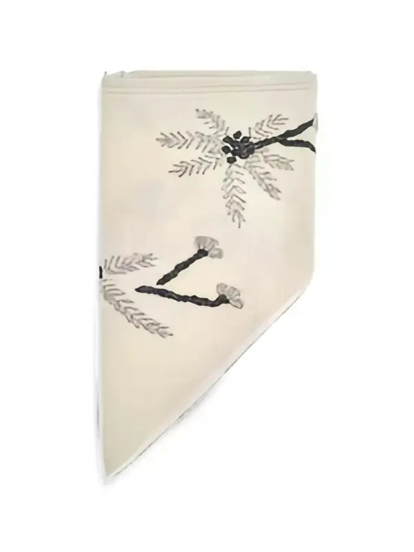 P.a.r.o.s.h Wallaby Floral-knit Scarf - Neutrals