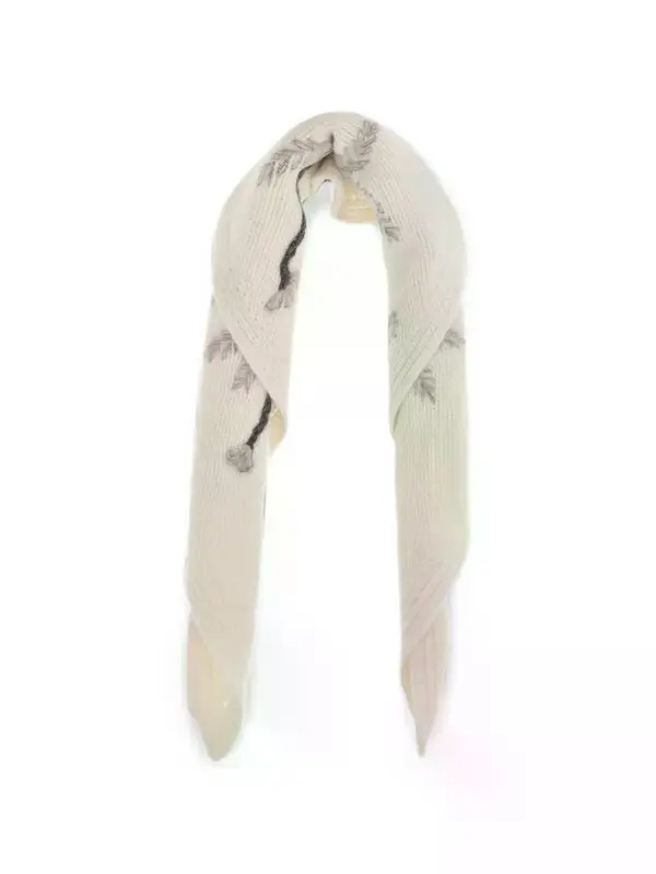 P.a.r.o.s.h Wallaby Floral-knit Scarf