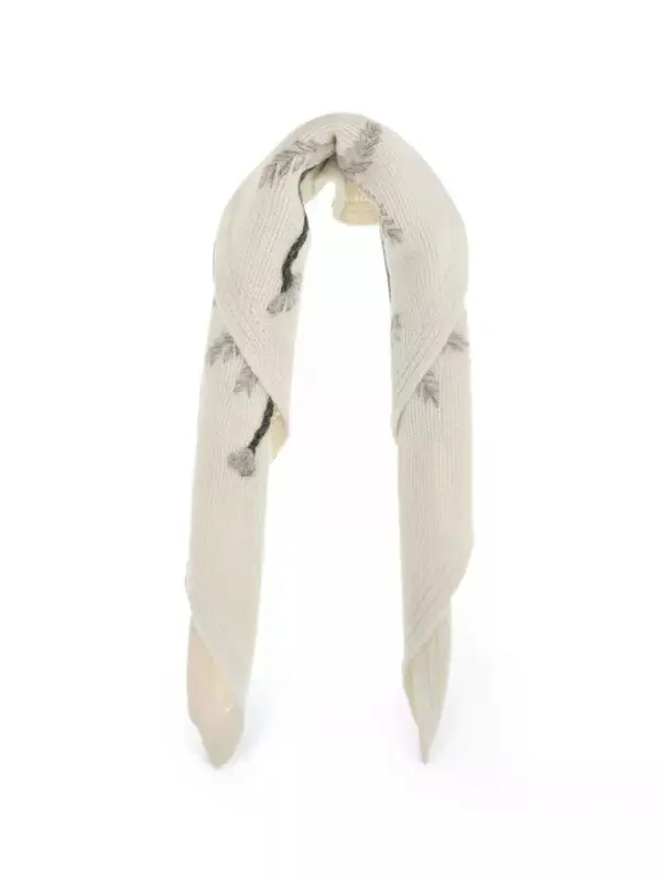 P.a.r.o.s.h Wallaby Floral-knit Scarf