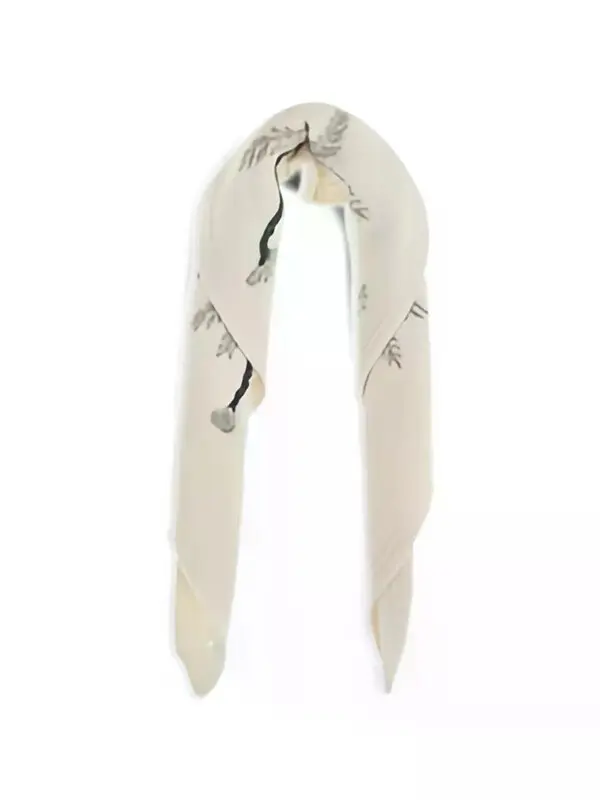 P.a.r.o.s.h Wallaby Floral-knit Scarf