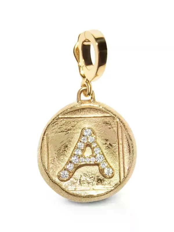 AZLEE Diamond Initial Pendant