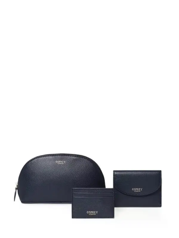 OSPREY Tilly Logo-print Leather Makeup Set - Blue