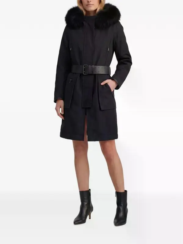 Prada Belted Hooded Coat