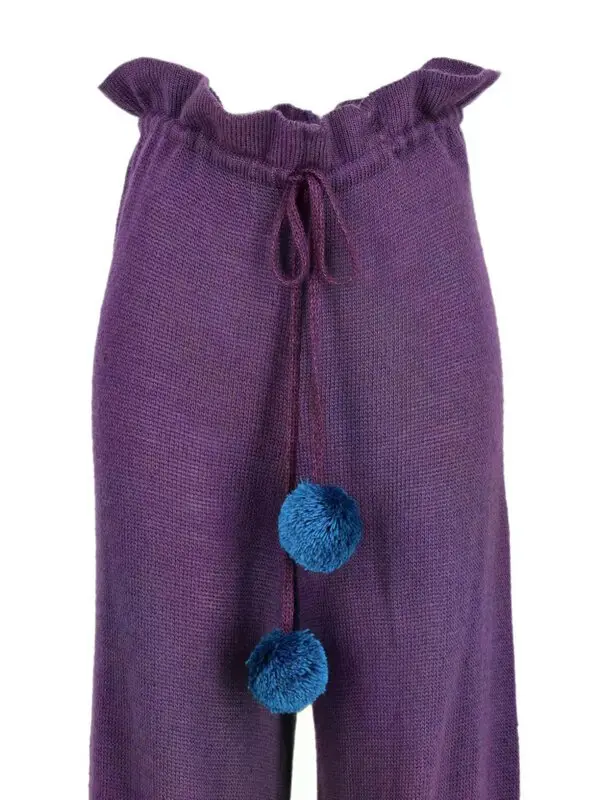 Kenzo Pompom-detail Drawstring Trousers