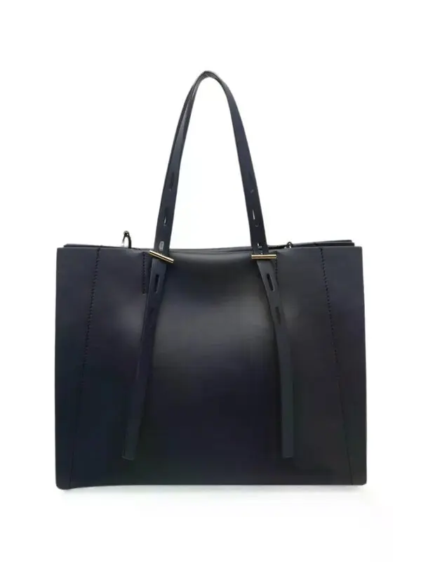 MINOBOSSI Paulette Leather Tote Bag - Blue
