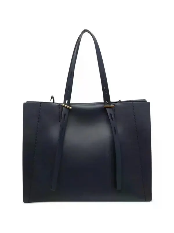 MINOBOSSI Paulette Leather Tote Bag - Blue