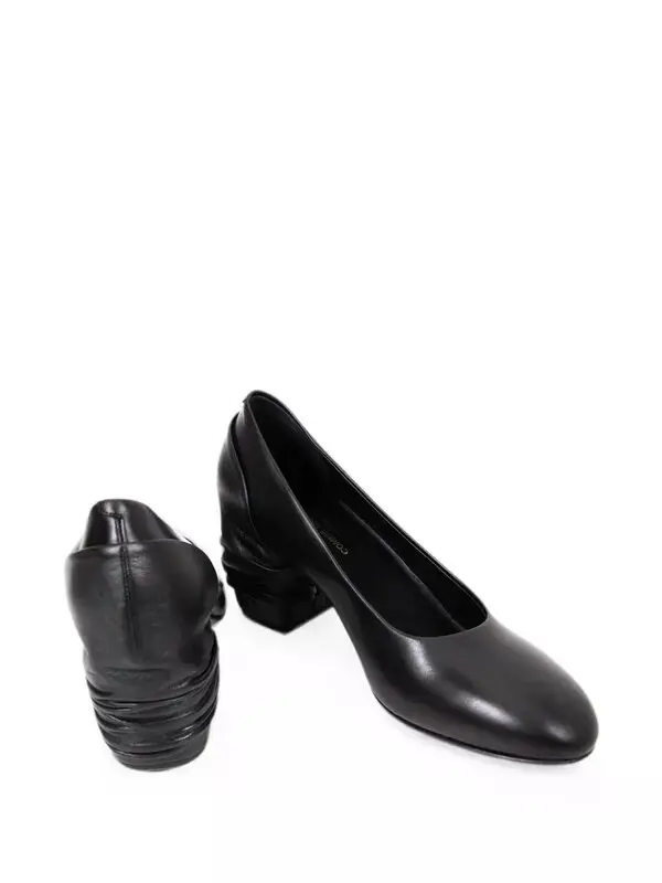 Comme Des Garçons Draped Heeled Pumps - Black