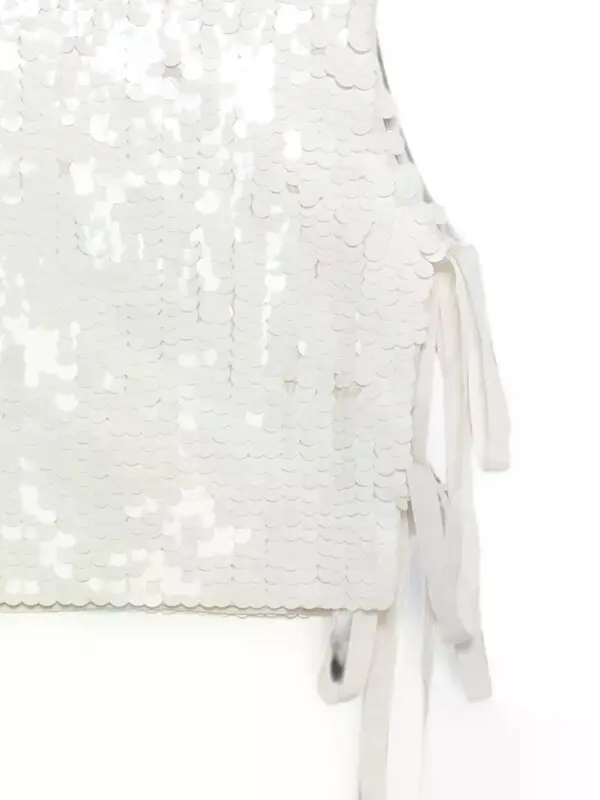 P.a.r.o.s.h Sequin-embellished Side-tie Top