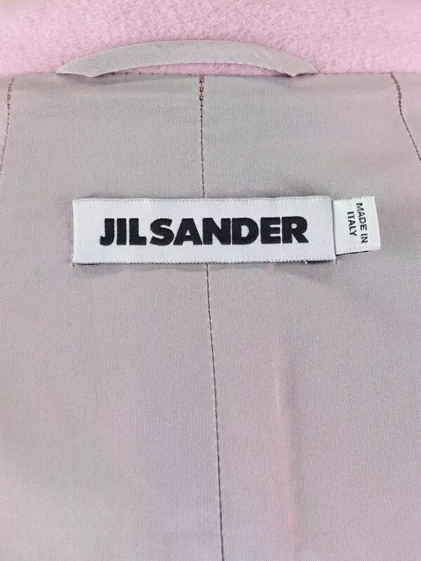 JIL SANDER Funnel-neck Wool Coat
