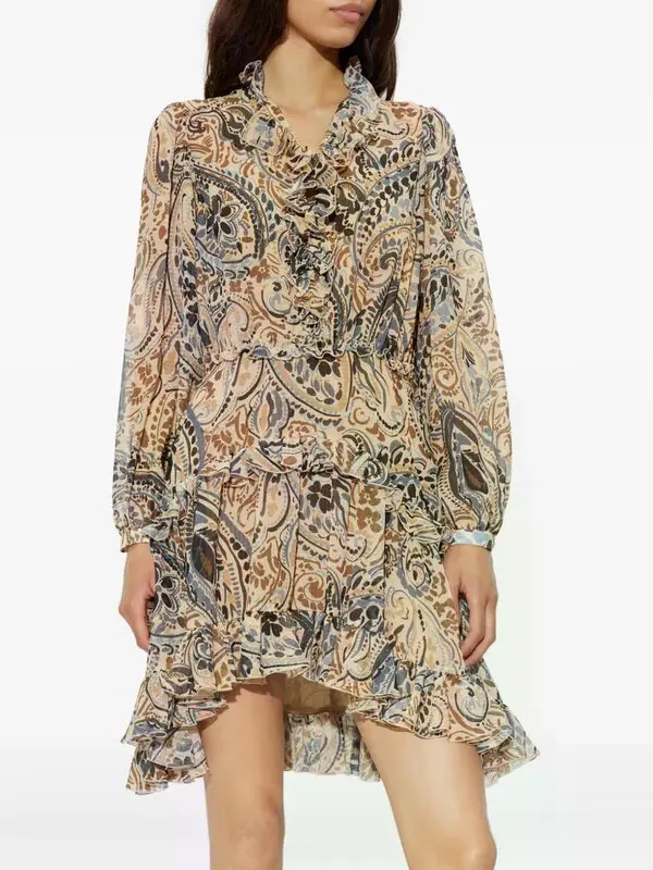 Etro Paisley-print Ruffled Dress