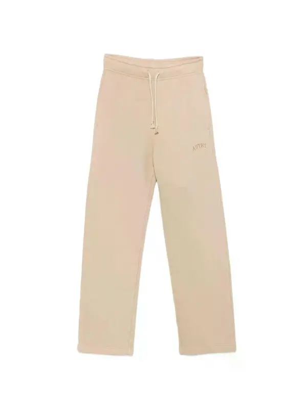 AUTRY Logo Embroidered Drawstring Track Pants - Neutrals