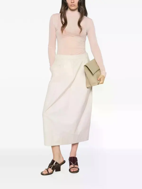 Patrizia Pepe Sheer Draped Top