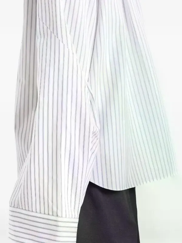 Sacai Vertical Stripe Classic Collar Shirt