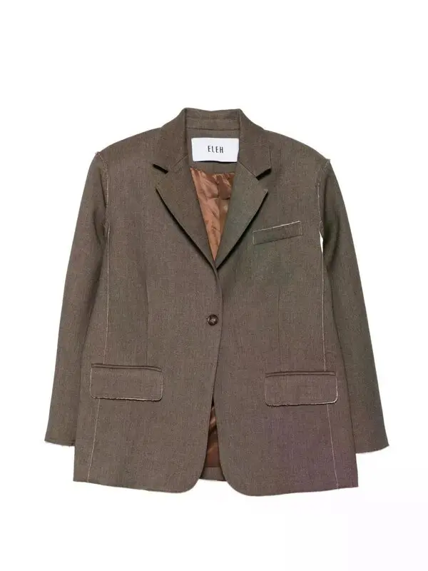 ELEH Single-breasted Blazer With Notched Lapels