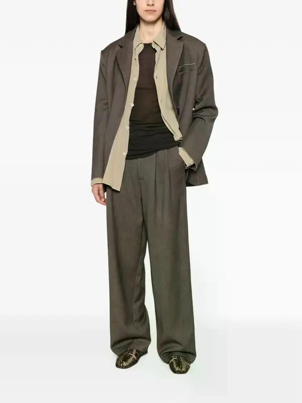 ELEH Single-breasted Blazer With Notched Lapels