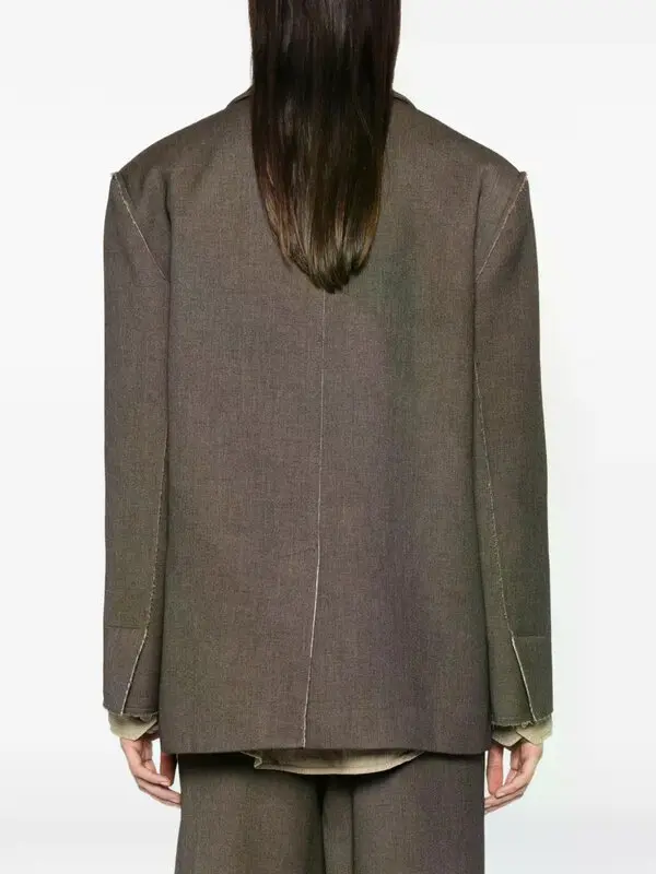 ELEH Single-breasted Blazer With Notched Lapels