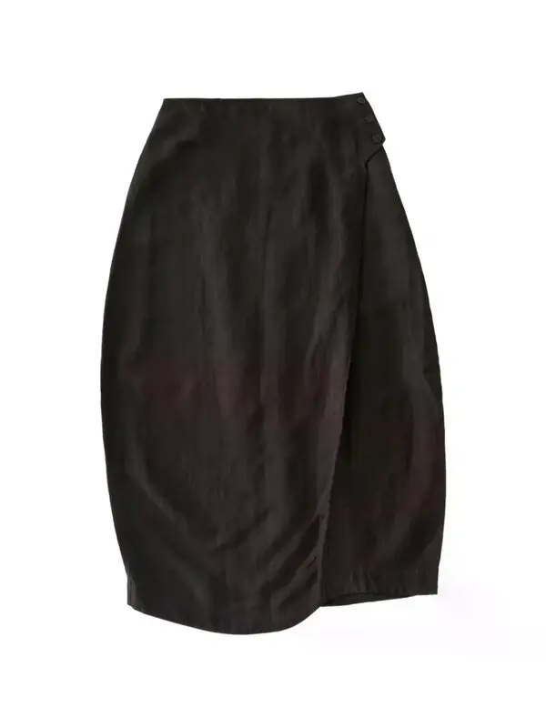 Studio Nicholson Bryde Tapered Midi Skirt - Black