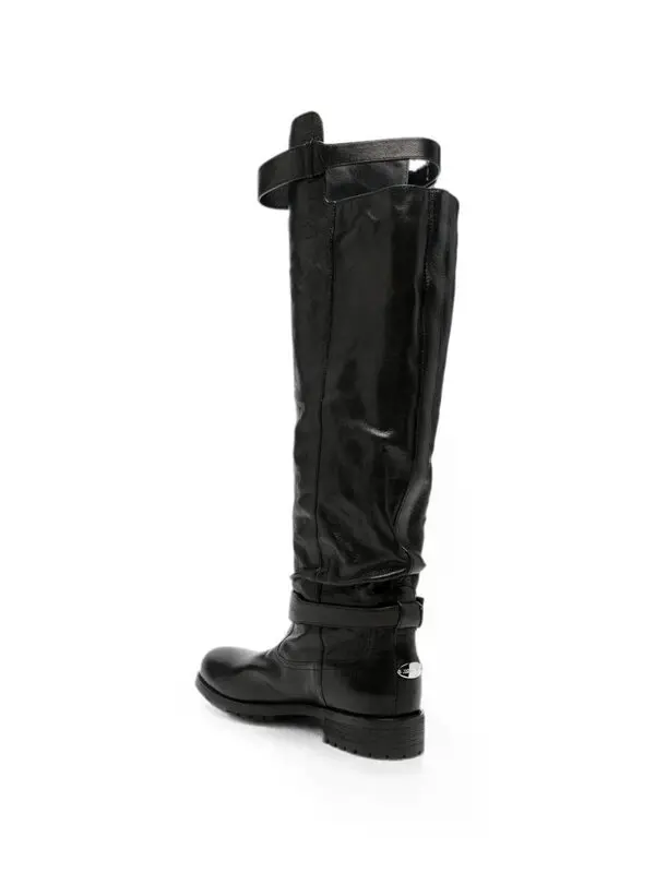 JIMMY CHOO Buckled Knee-high Boots