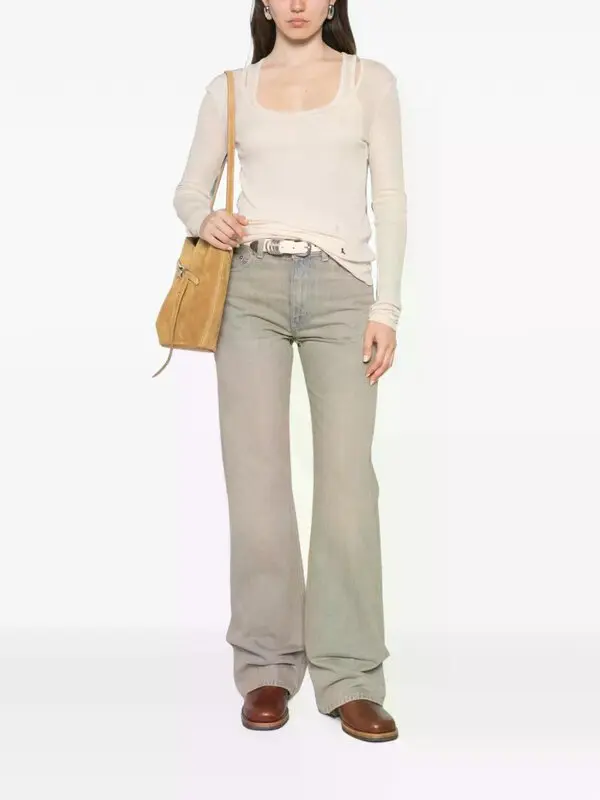 Patrizia Pepe Long-sleeve Layered Top - Neutrals