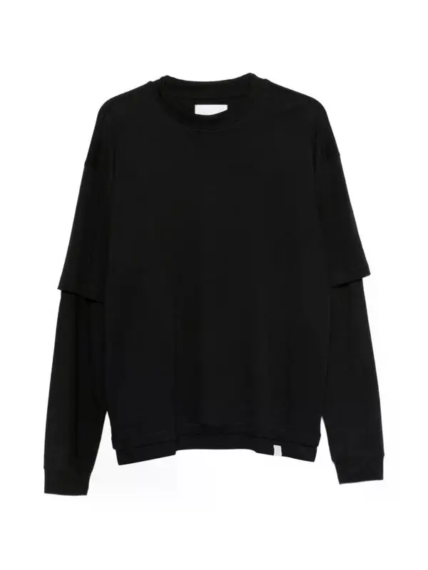 WOC Orange Layered Long-sleeve T-shirt - Black