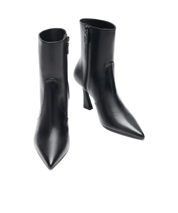 STUART WEITZMAN Pointed-toe Leather Boots