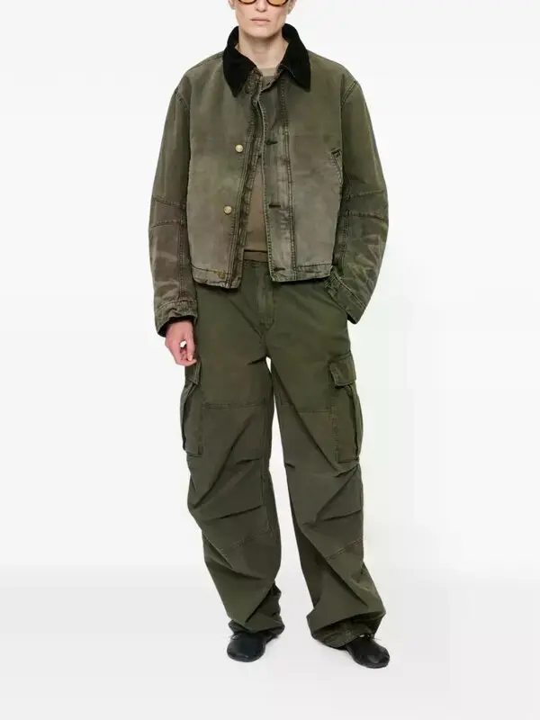 6397 Canvas Corduroy-collar Jacket