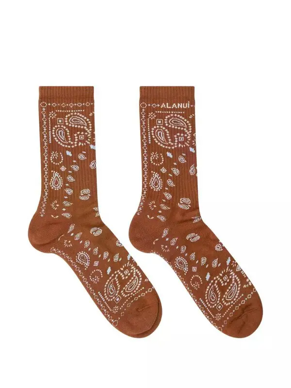 Alanui Bandana-print Socks