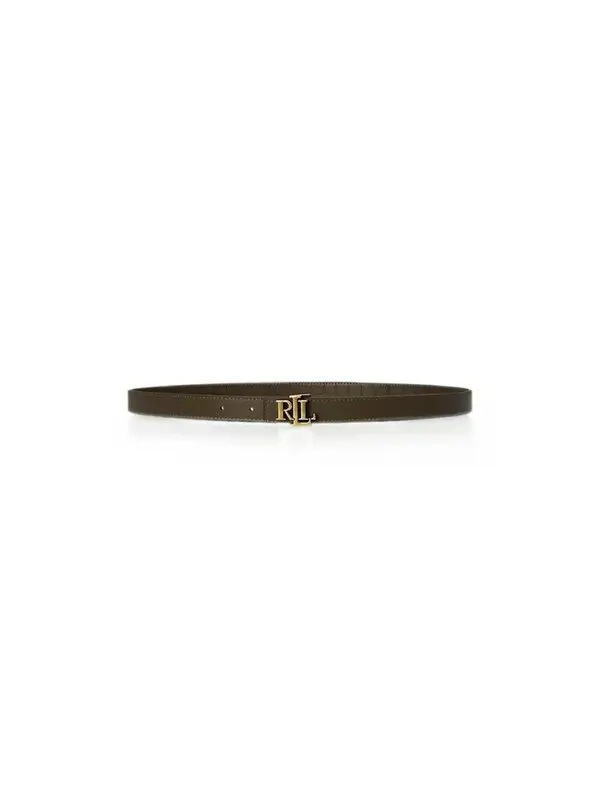 Ralph Lauren Logo-buckle Leather Belt - Brown