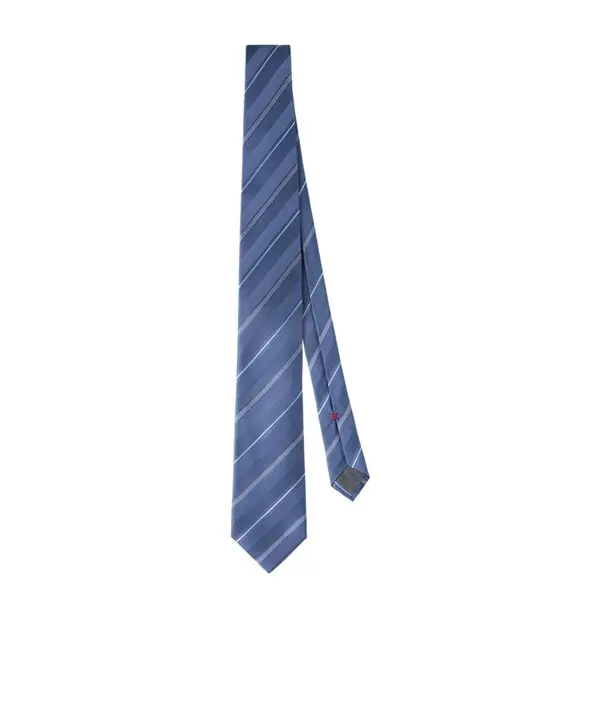Brunello Cucinelli Striped Silk Tie