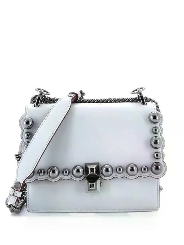 Fendi Kan I Bag Studded Leather Small Shoulder Bag