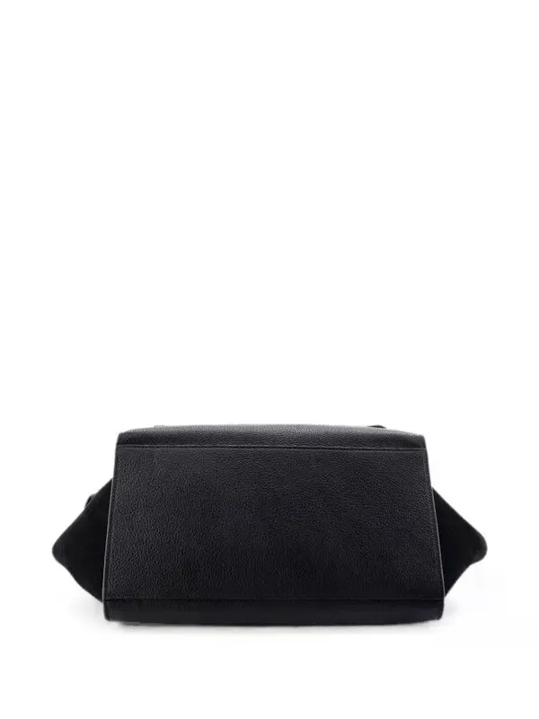 Celine Tricolor Trapeze Bag Satchel - Black