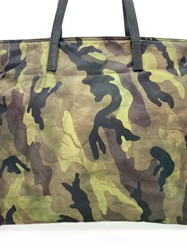 Prada 2010s Camouflage-print Tote Bag