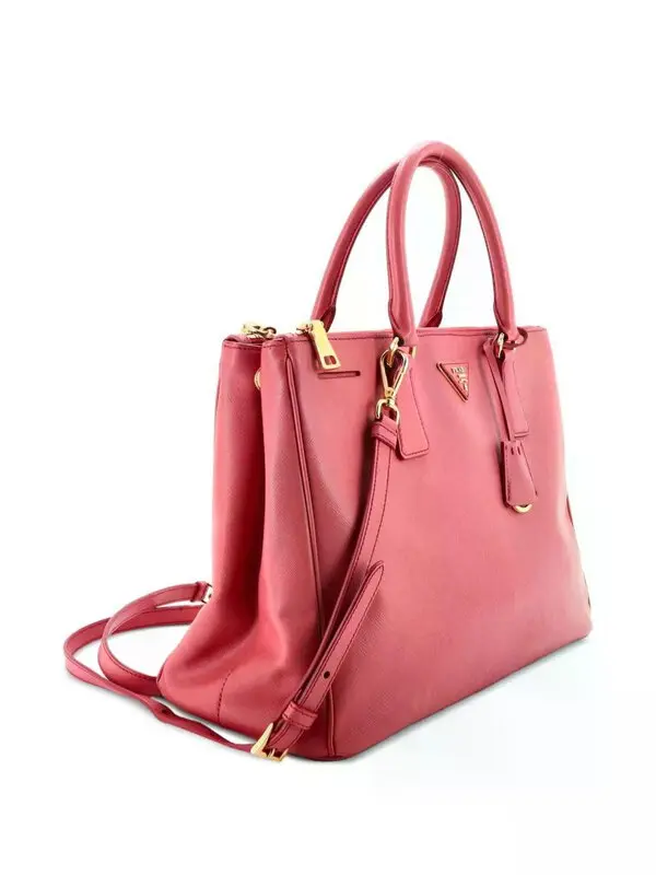 Prada Saffiano Leather Large Tote Bag - Pink