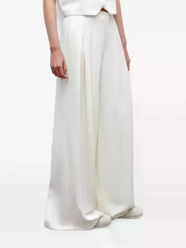 TWP Drew Pleated Wide-leg Trousers