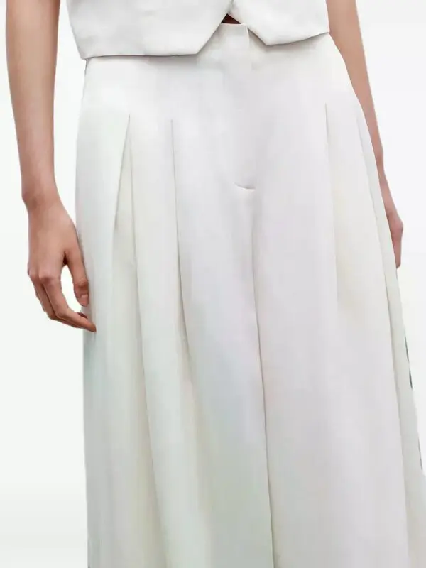 TWP Drew Pleated Wide-leg Trousers