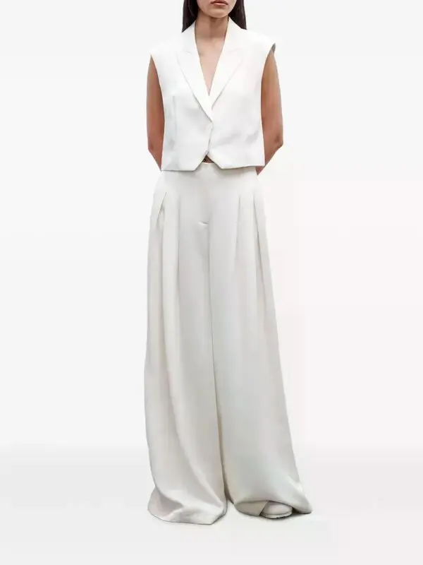 TWP Pleated Wide-leg Trousers