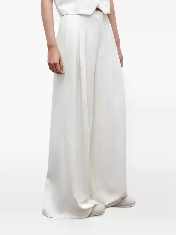 TWP Pleated Wide-leg Trousers