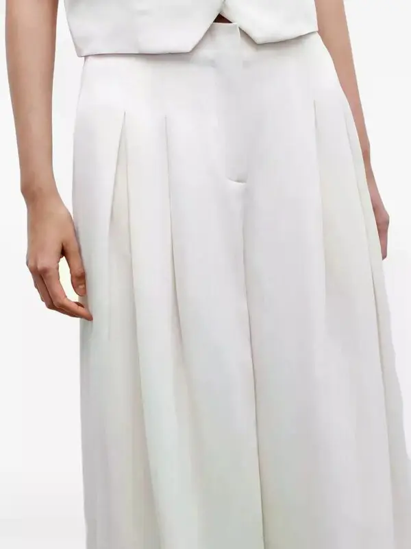 TWP Pleated Wide-leg Trousers