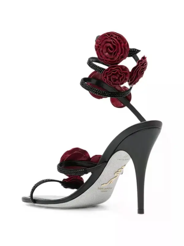 Rene Caovilla Rosalia Embellished Floral Sandals