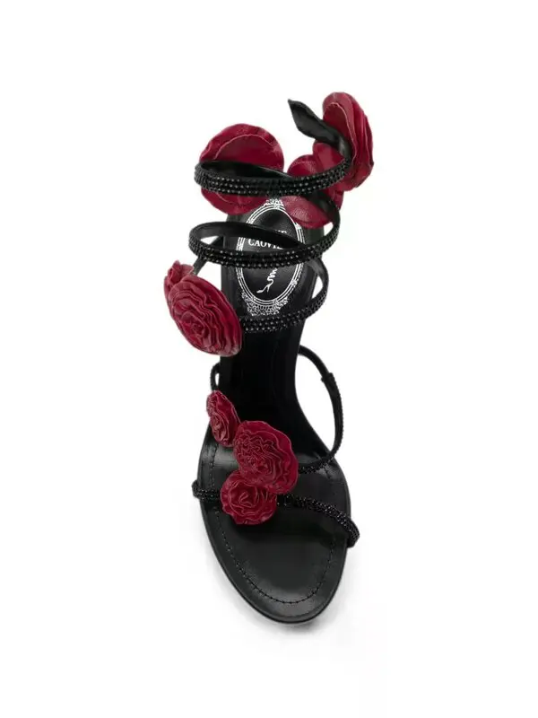 Rene Caovilla Rosalia Embellished Floral Sandals