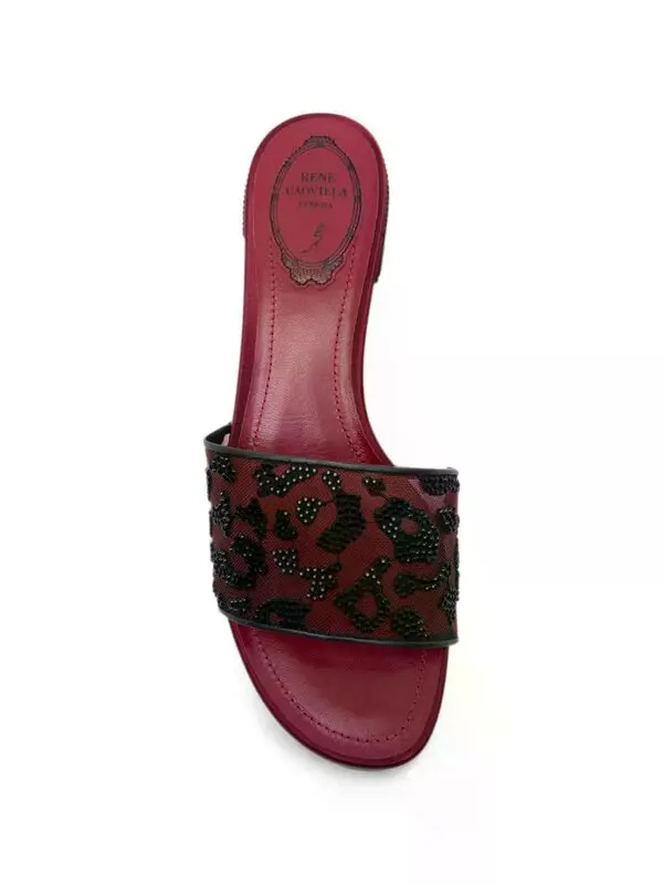 Rene Caovilla Allura Leopard-print Sandals